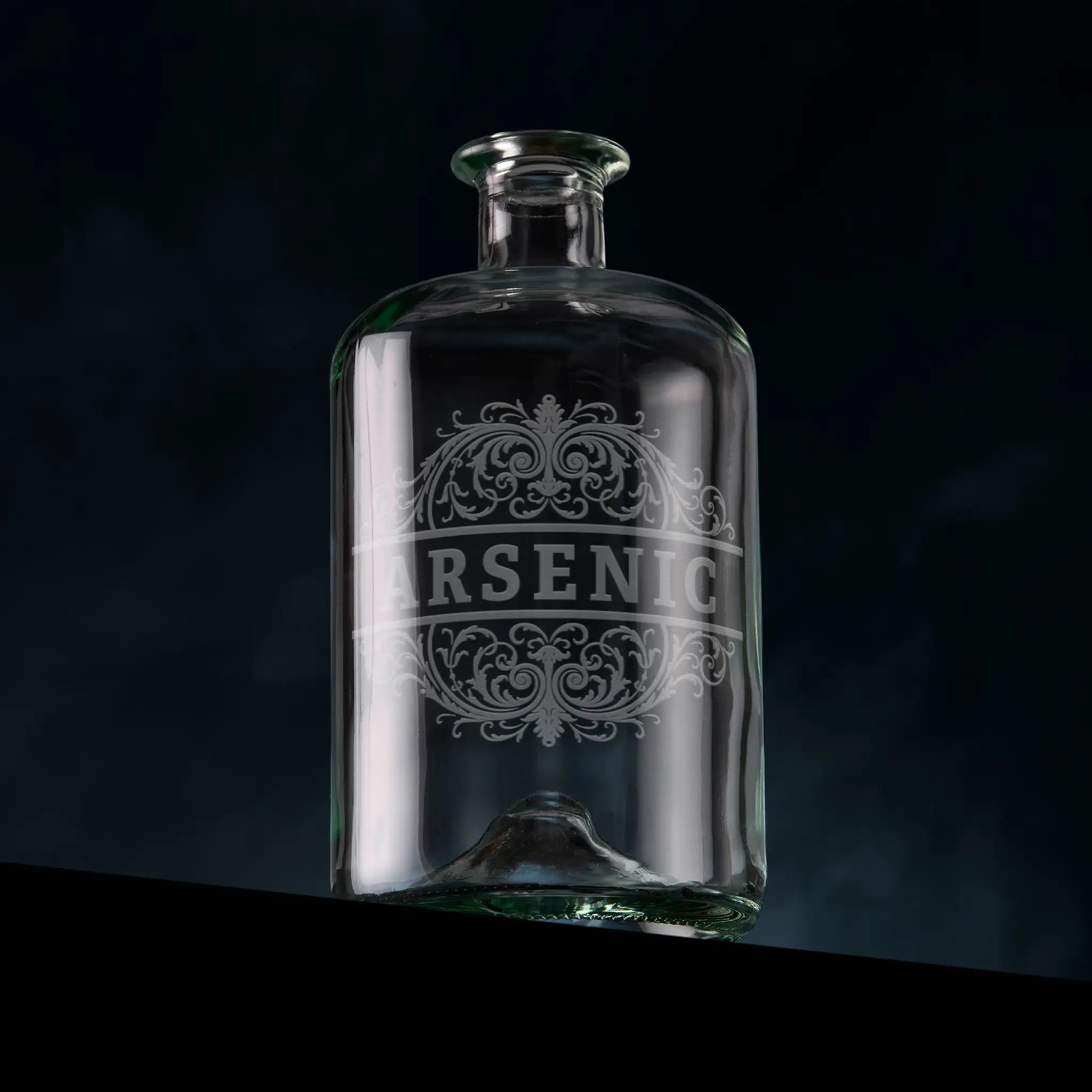 Engraved Arsenic Decanter – Gothic Apothecary Design – Engraved Glass ...