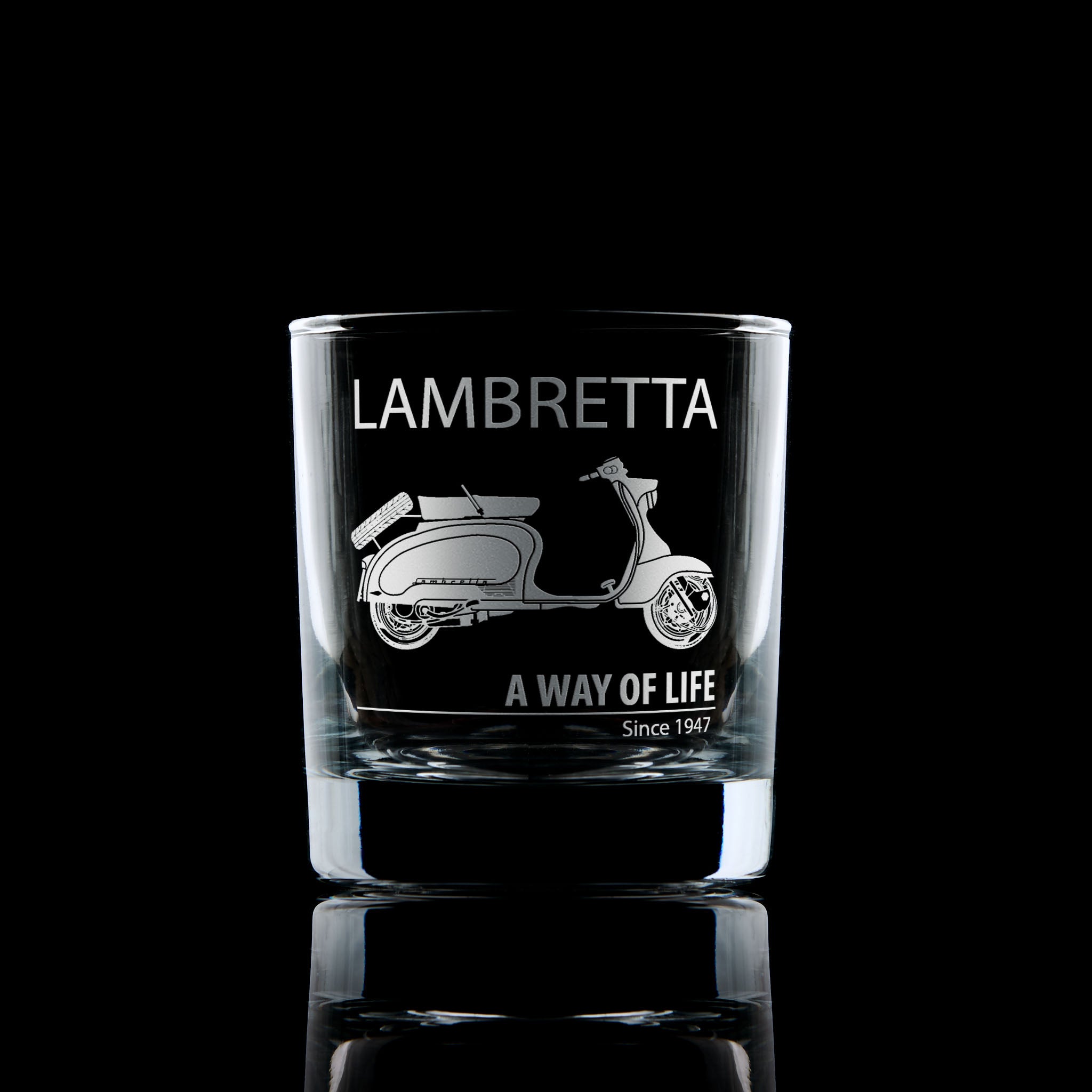 Lambretta Tv175 Whisky Glass – Classic Lambretta Scooter Gift – Just ...